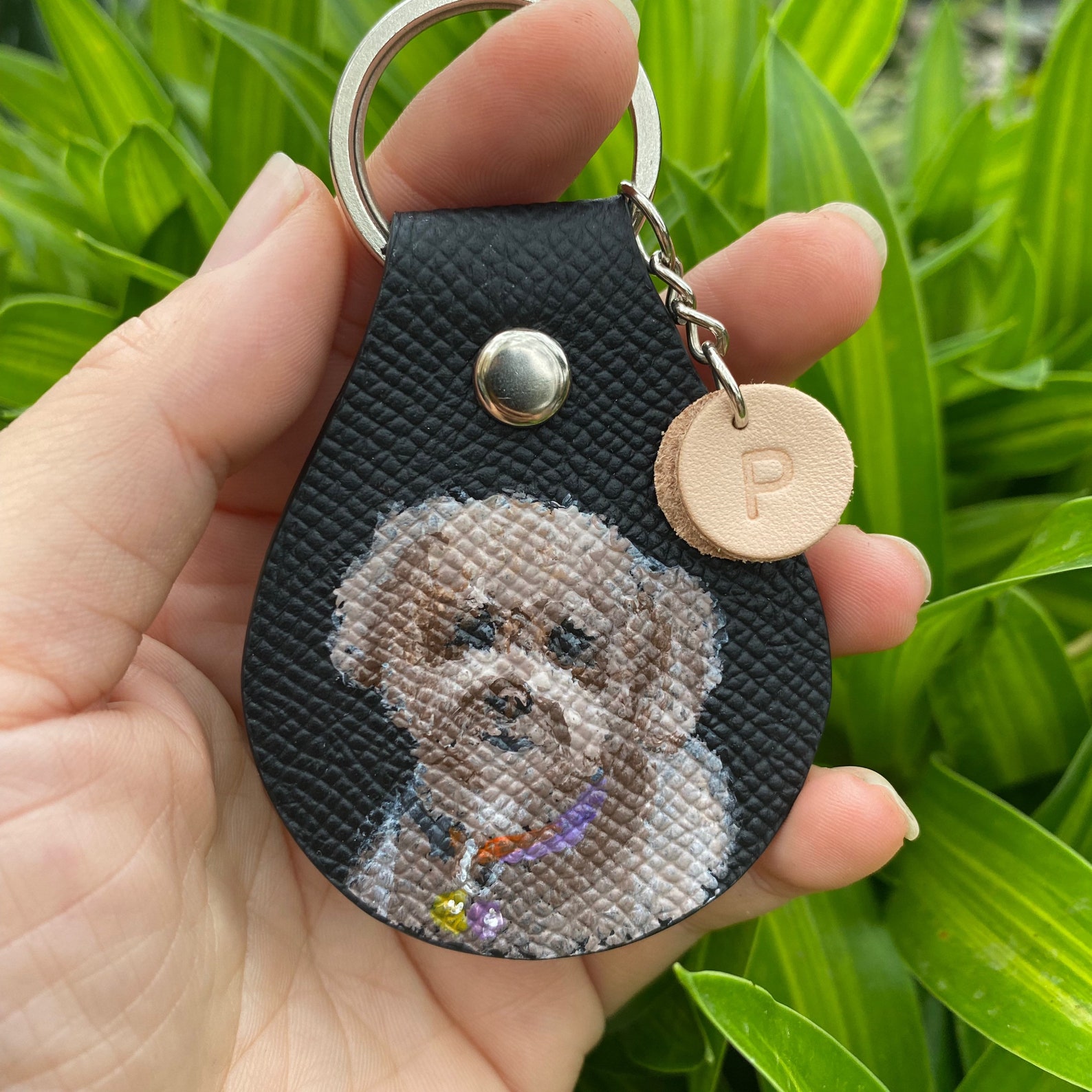 Pet Drawing Key Chainpersonalized Hand-painted Key Chain - Etsy
