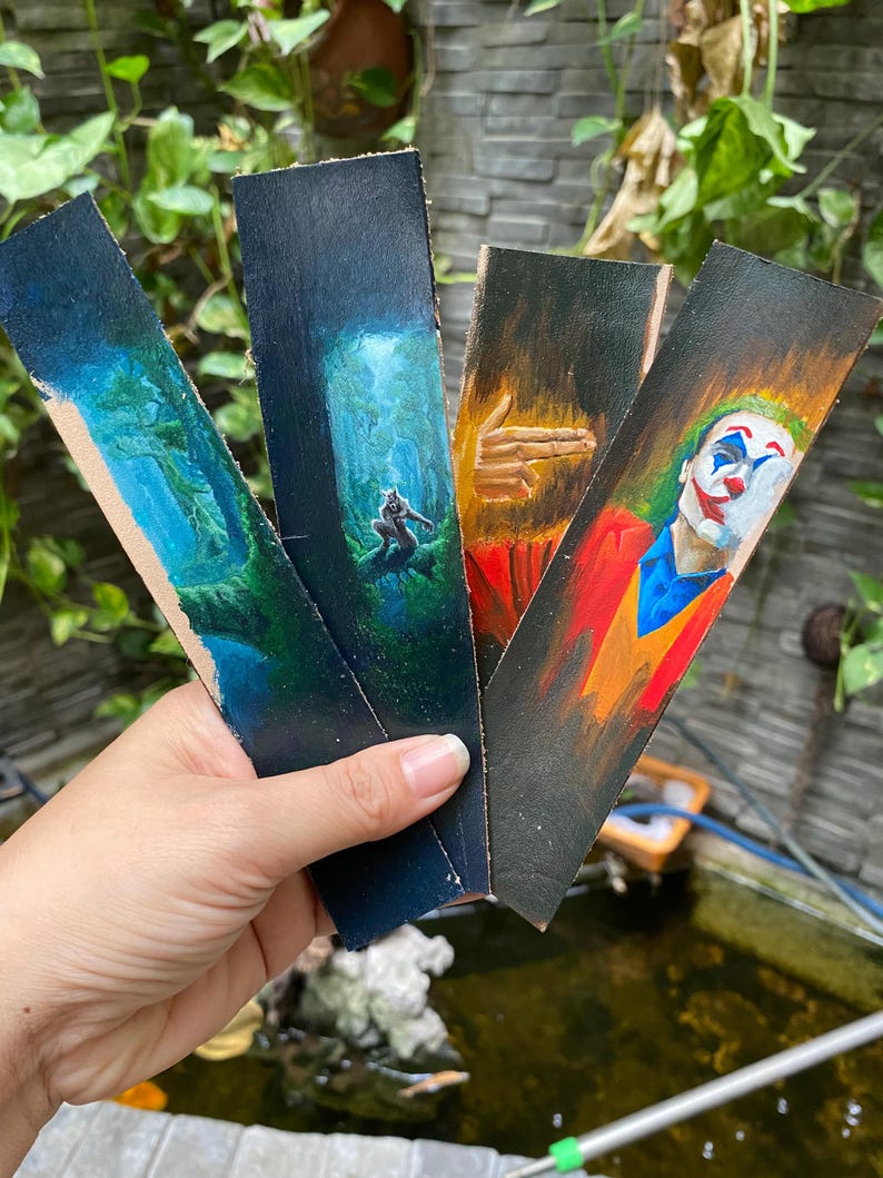 Custom Hand-painted Leather Watch Strap: Personalized Comic Art - Etsy