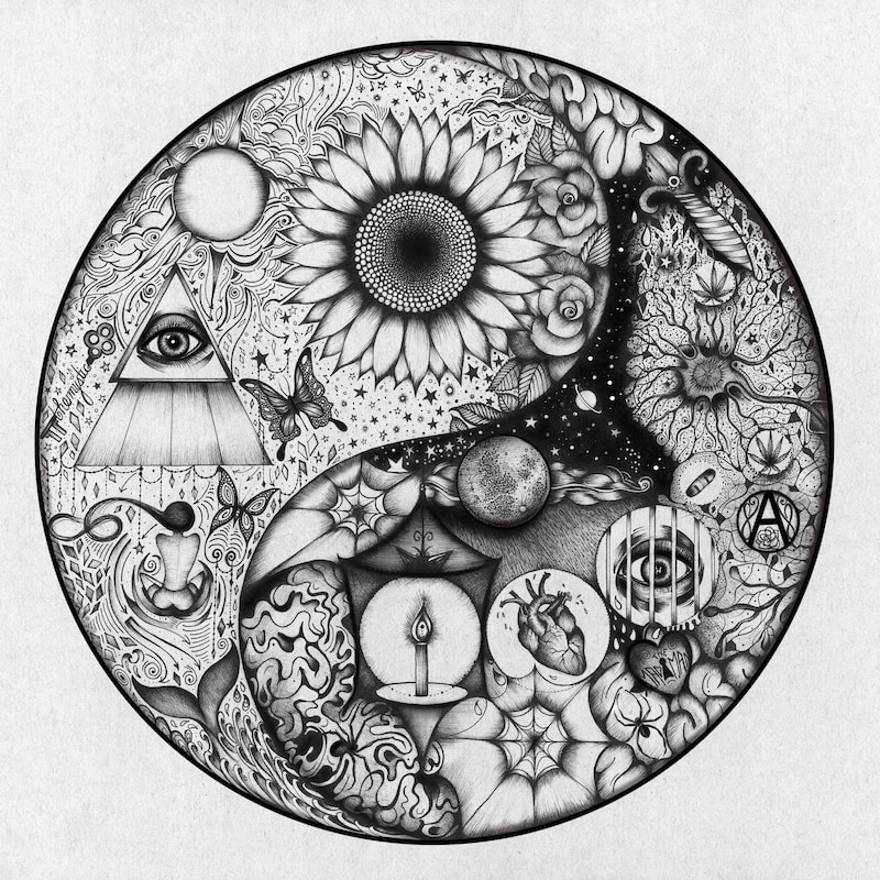 Psychedelic Drawing - Etsy