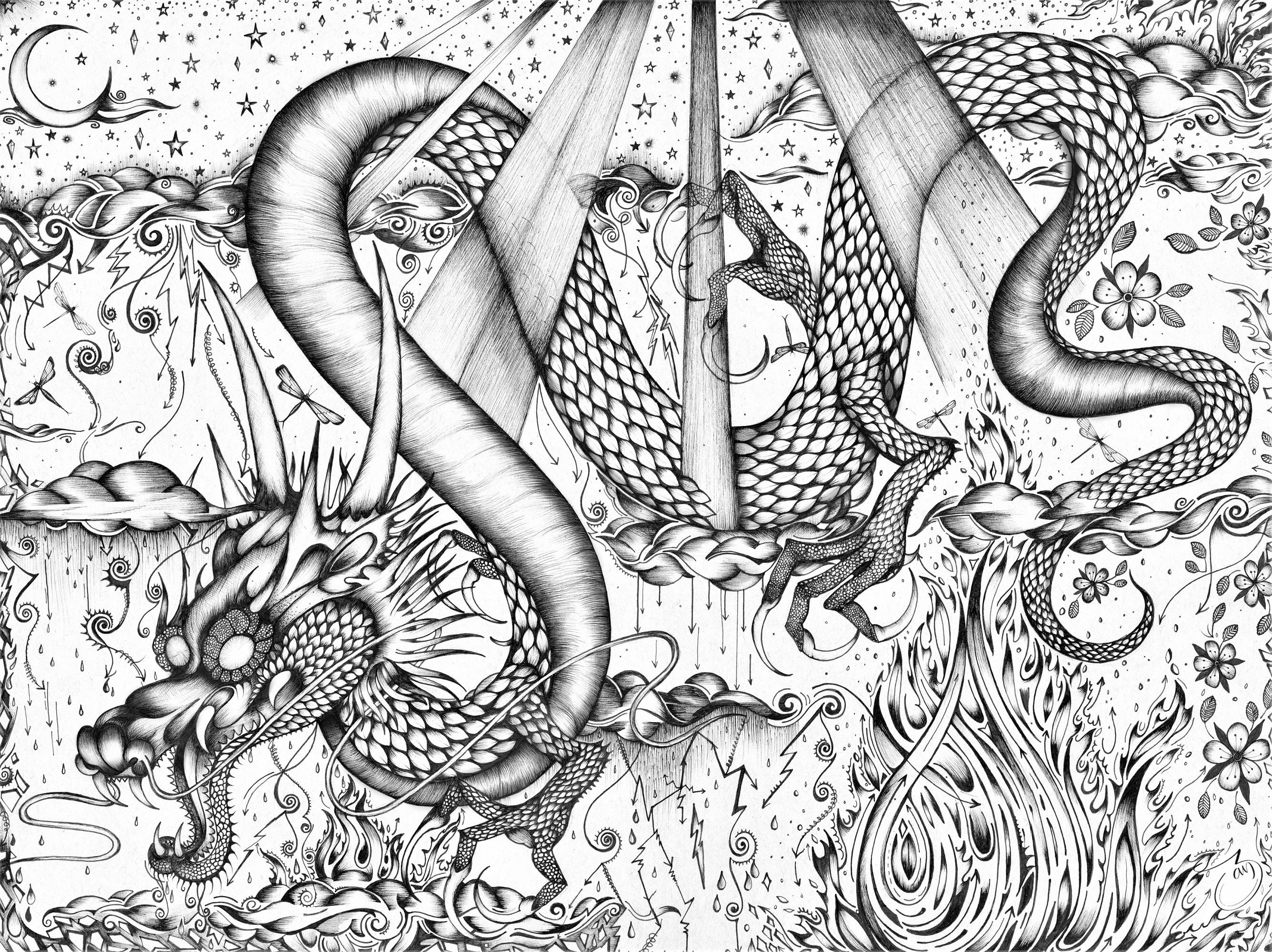 Japanese Dragon Art Prints