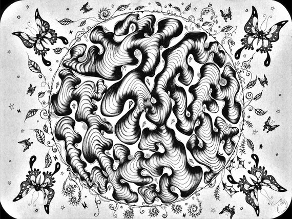 Pen and Ink Art Print Nature Art Prints & Posters | Etsy