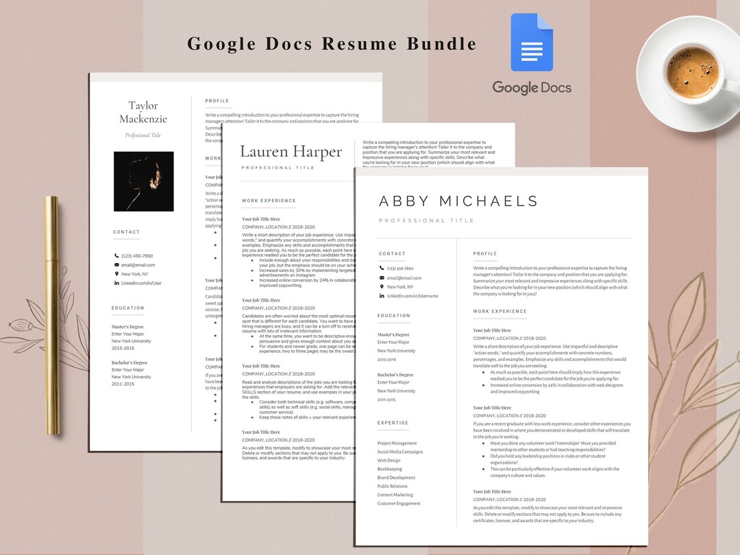 Simple Google Docs Resume, Professional Teacher Resume Template Mac ...