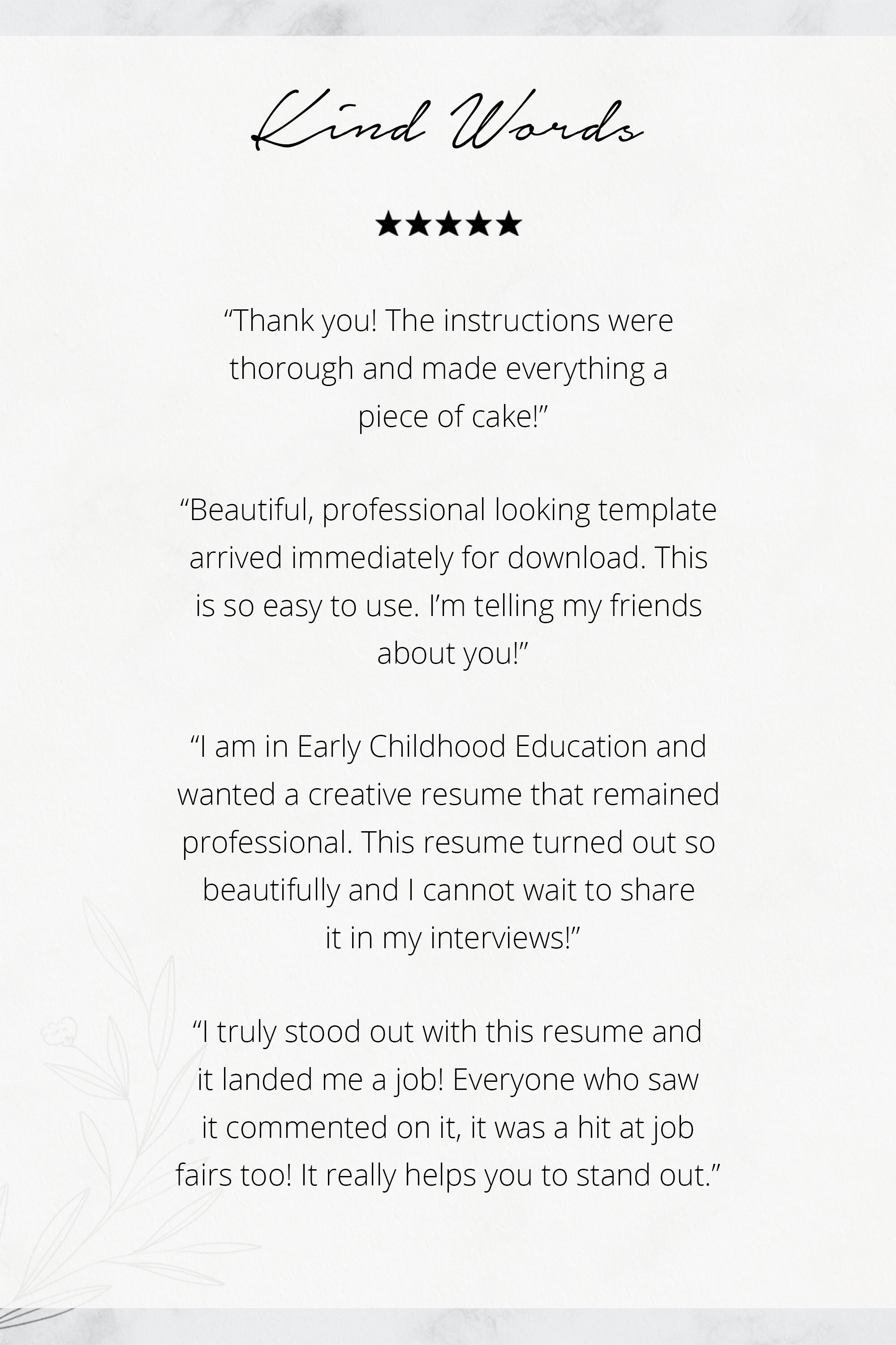 Resume Template Word Document With Script Calligraphy Name, Resume ...