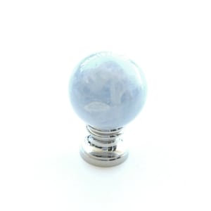 Blue Calcite Lamp Finial - Orb Crystal Finial - Home Décor - Etsy
