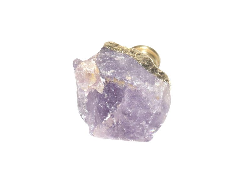 Rough Free-form Natural Amethyst Quartz Knobs - Home Decor - Etsy