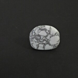 One 1 Knob Large White Howlite Stone Pulls Polished Gemstone Knobs Home Décor - Etsy