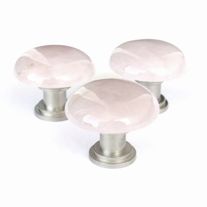 Rose Quartz Knobs - Etsy