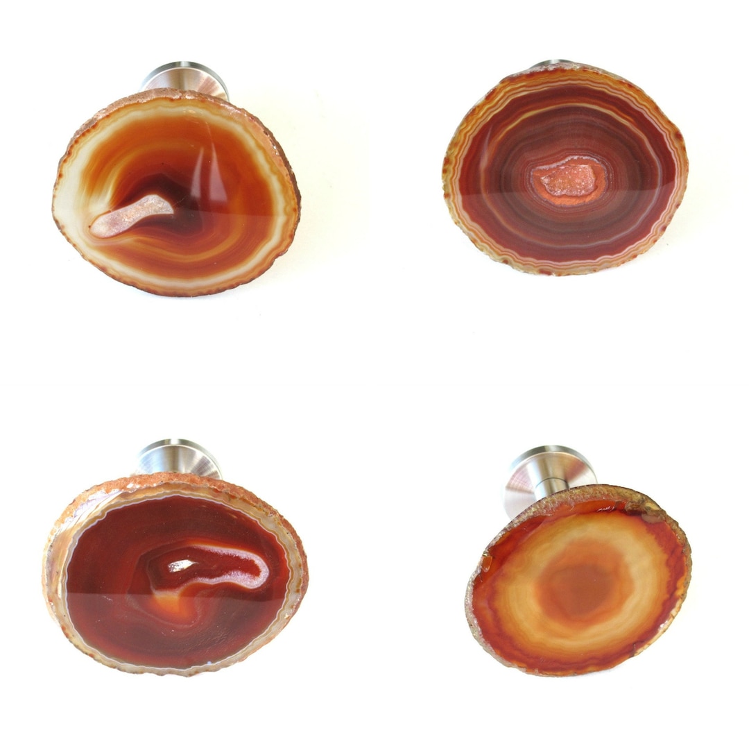 One 1 Tieback Red Rust Agate Curtain Tieback Stone Curtain Holdback ...