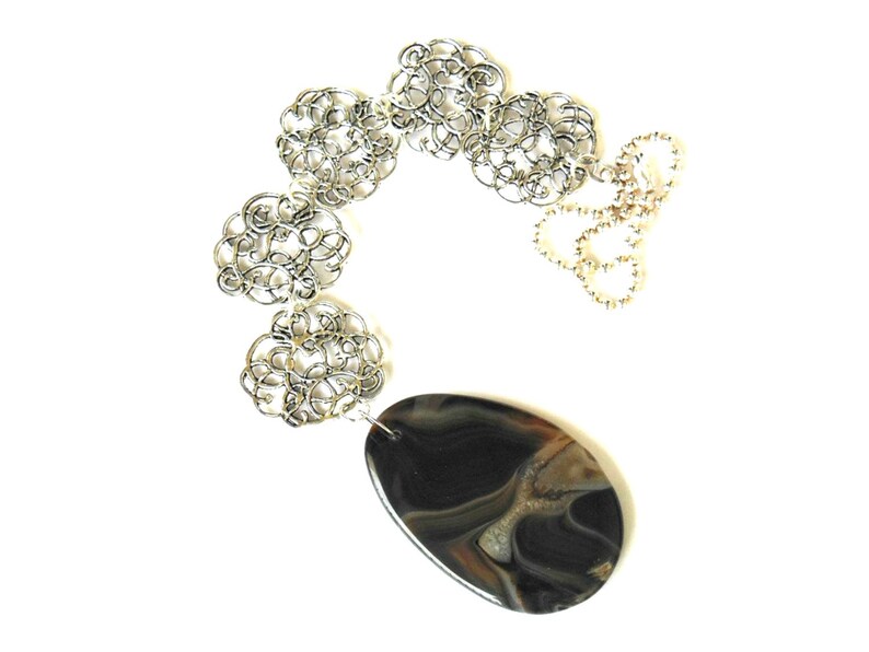 Modern Agate Stone Light & Fan Chain Pull Attachment - Gemstone ...