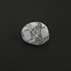 One 1 Knob Large White Howlite Stone Pulls Polished Gemstone Knobs Home Décor - Etsy