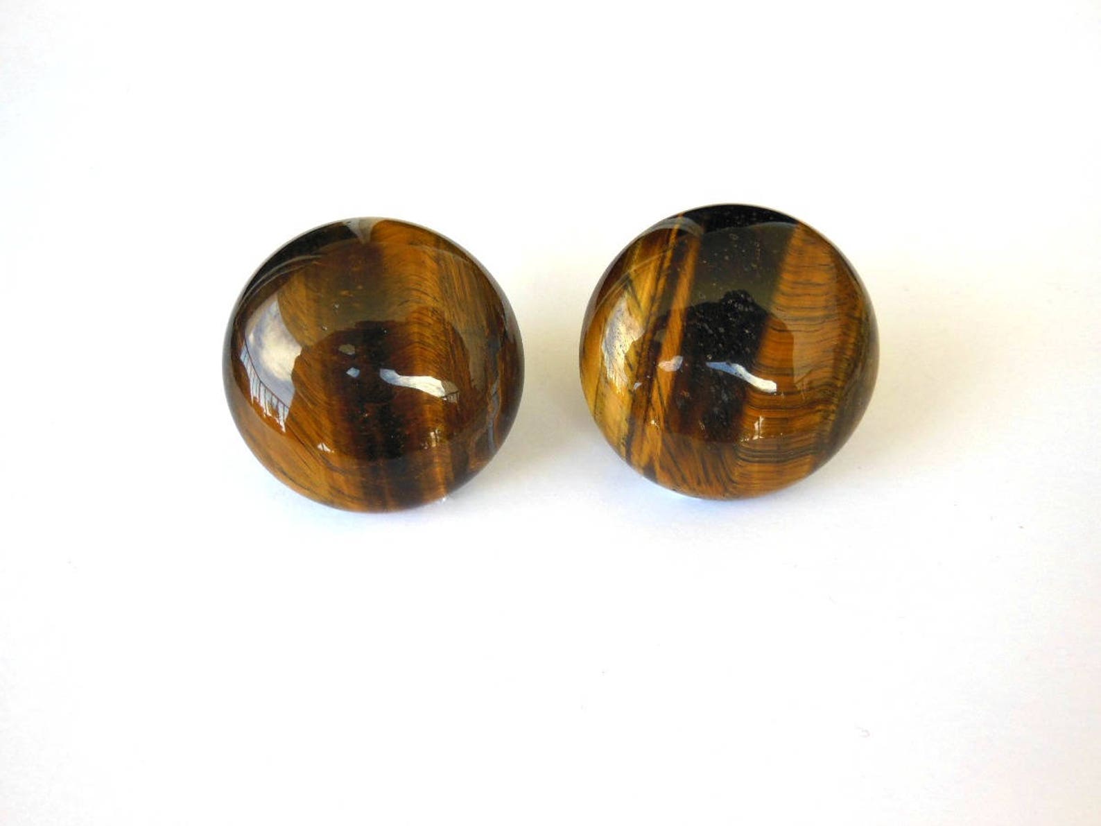 One 1 Knob Extra Large GOLD TIGERS EYE Gemstone Cabinet - Etsy