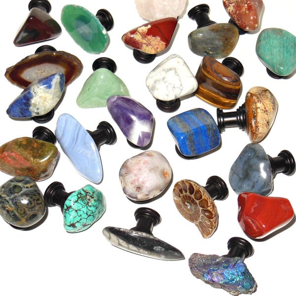 Stone Drawer Pulls - Etsy