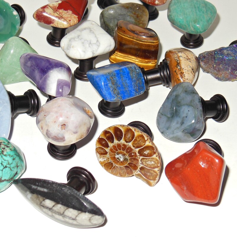 Howlite Knobs - Etsy