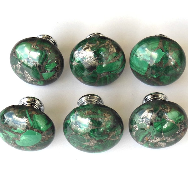 Pyrite Knobs - Etsy