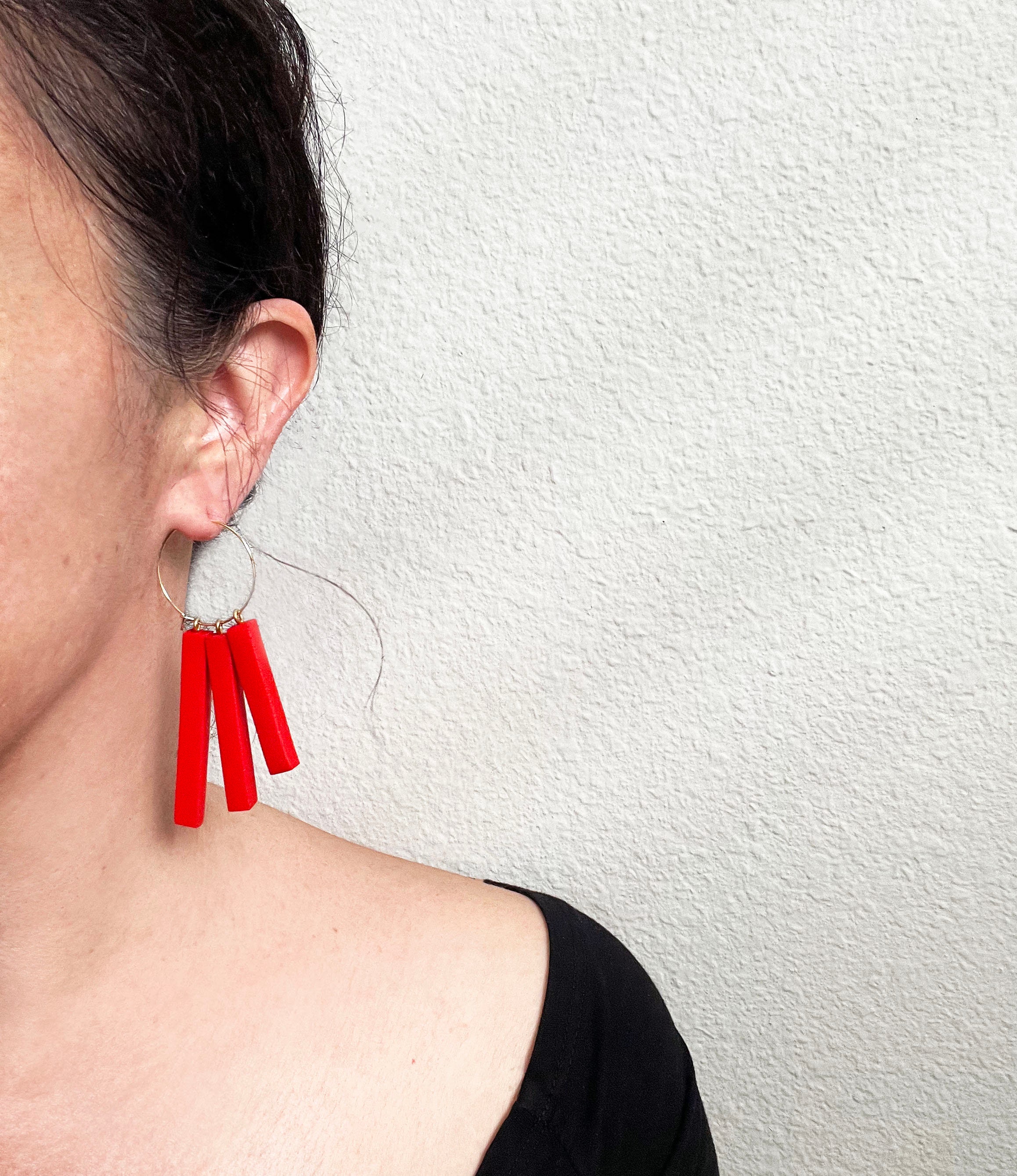 Colorful Abstract Polymer Clay Statement Earrings Modern - Etsy