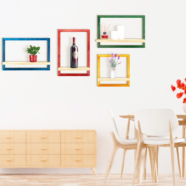 Green Floating Shelf - Etsy