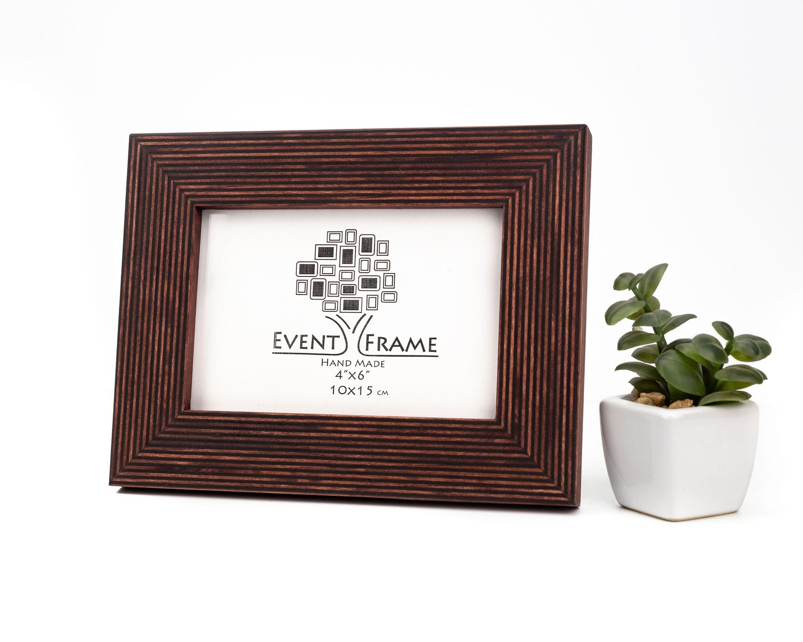 Brown Picture Frame Wooden Handmade Frame Wall Decor Photo - Etsy
