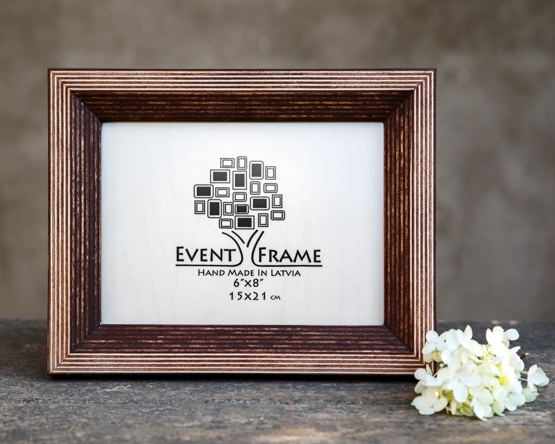 Brown Picture Frame Wood picture frame Rustic frames SIZES: | Etsy