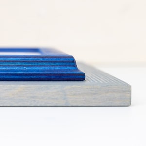 Powder Blue + Bright Blue Custom Picture Frame, Double Color Gallery ...