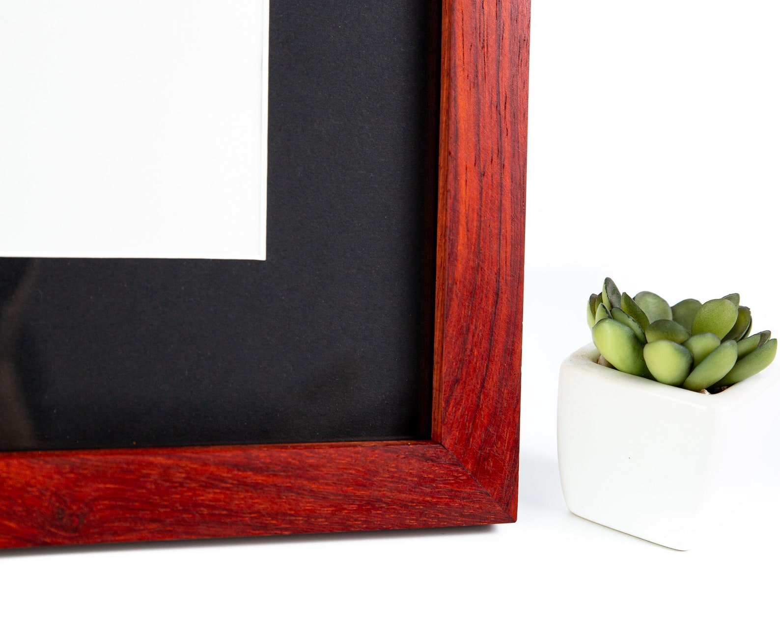 Matted Picture Frame From Padauk Hardwood Highest Gallery - Etsy
