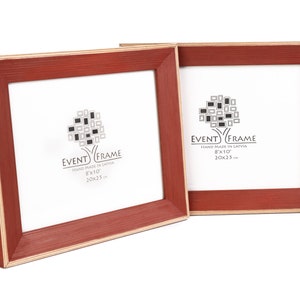 Red Picture Frame Hand Painted Wood Photo Frame Double Color, SIZES 4x4 ...
