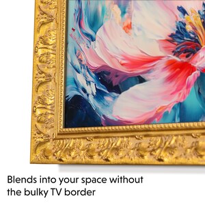 Ornate Bright Gold TV Frame for Samsung the Frame, TCL, Hisense ...
