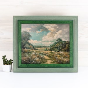 Sage Green + Dark Green Custom Picture Frame, Double Color Custom Frame ...