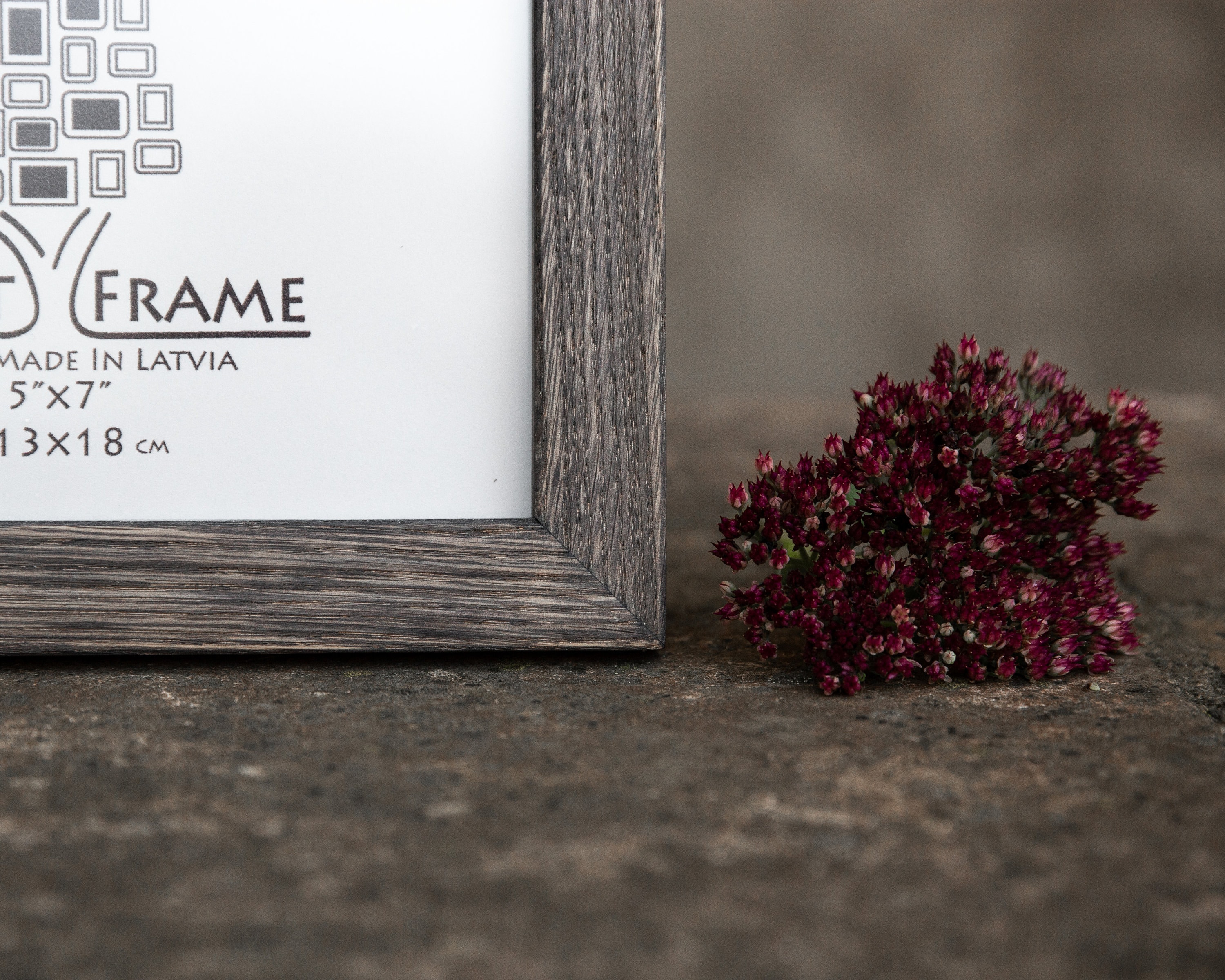 Black Oak Wood Picture Frame Rustic Wooden Photo Frame | Etsy