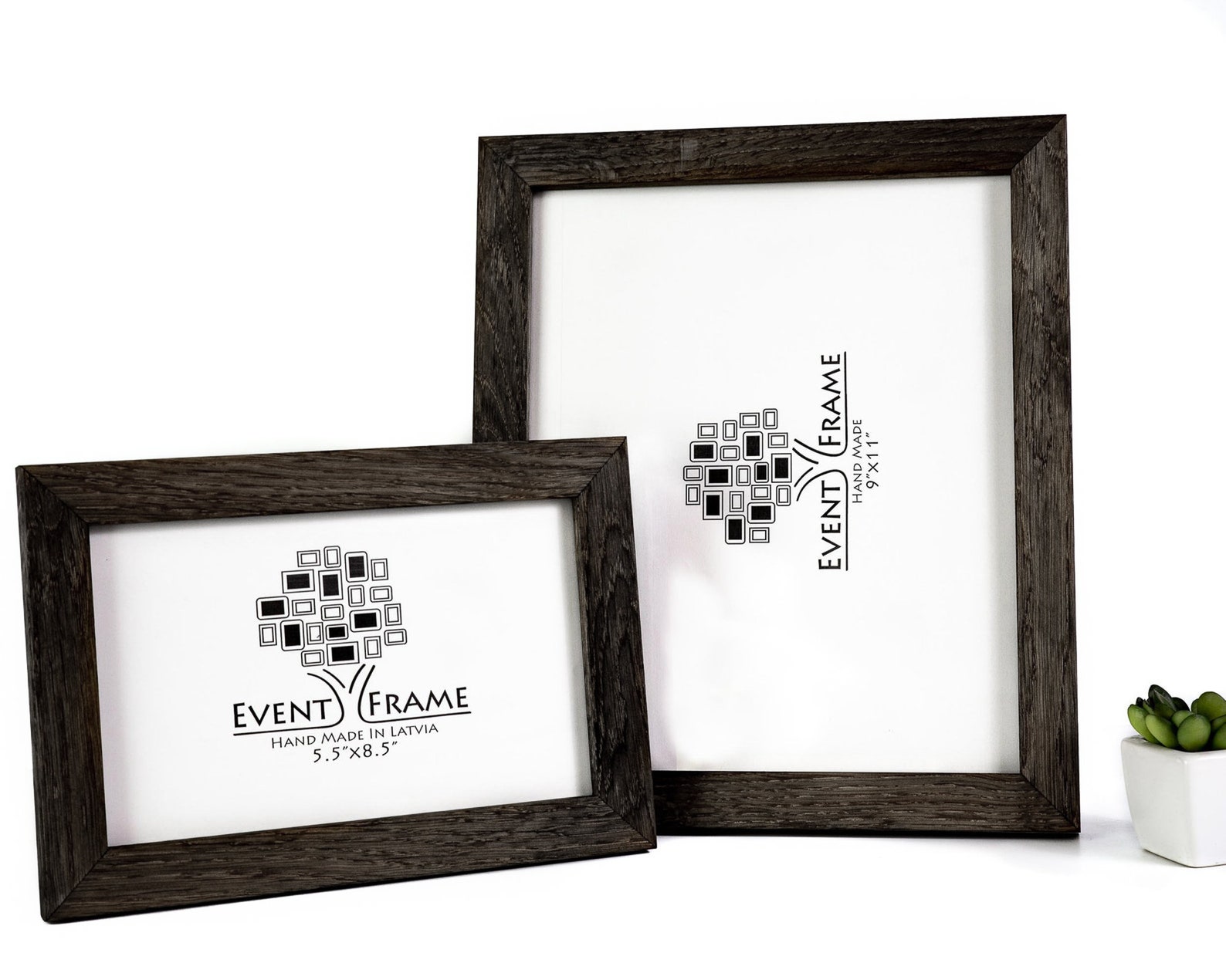 Black Oak Wood Picture Frame Rustic Wooden Photo Frame - Etsy