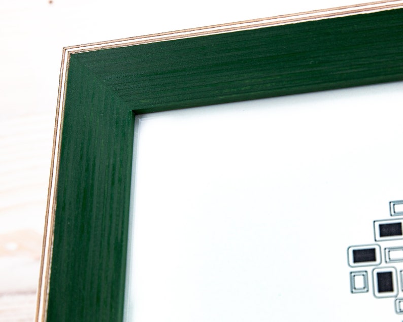 Custom Green Photo Frame Handmade Wood Picture Frame Moss - Etsy
