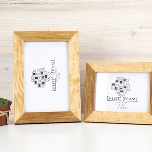 Oak & Birch Wood Picture Frame: Handmade Gallery Quality - Etsy