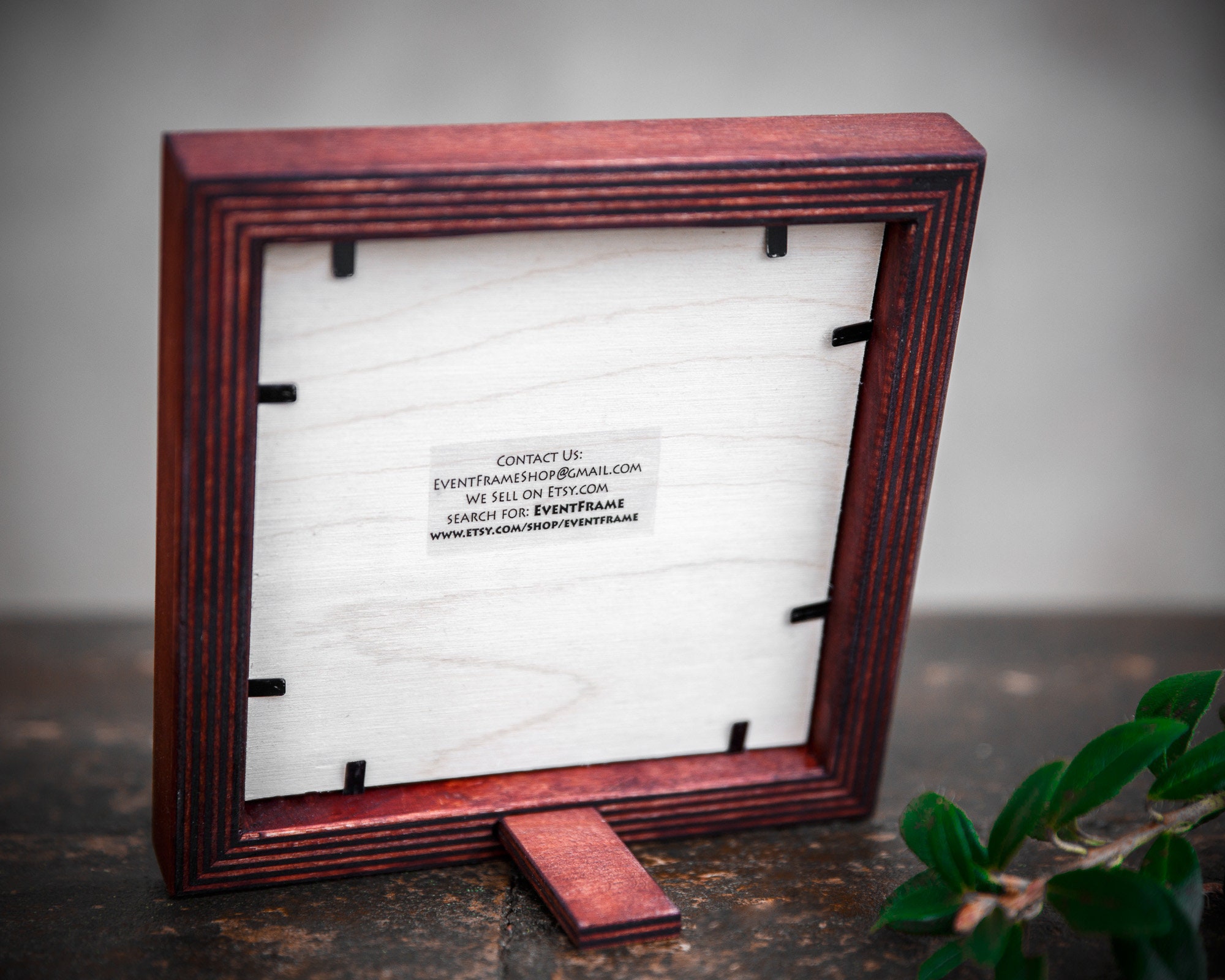 Brown Picture Frame Wooden Handmade Frame Wall Decor Photo | Etsy