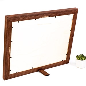 Brown Picture Frame, Wood Picture Frame, Rustic Frames, SIZES: 2x2 4x4 ...