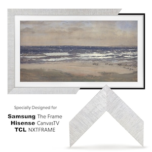 Modern Silver Frame for Samsung the Frame, Tv Mount for TCL Nxtframe ...