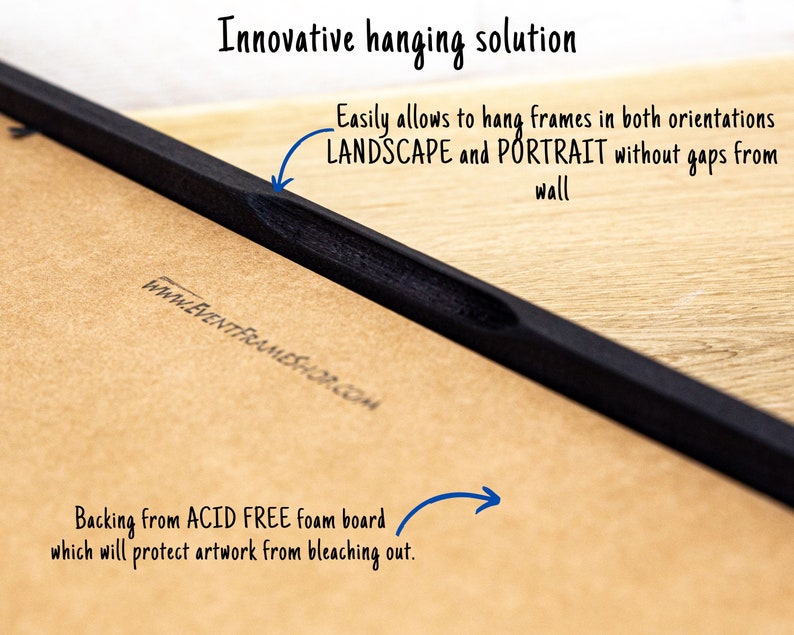 Super Slim Edge Black Picture Frame Modern Design Custom - Etsy