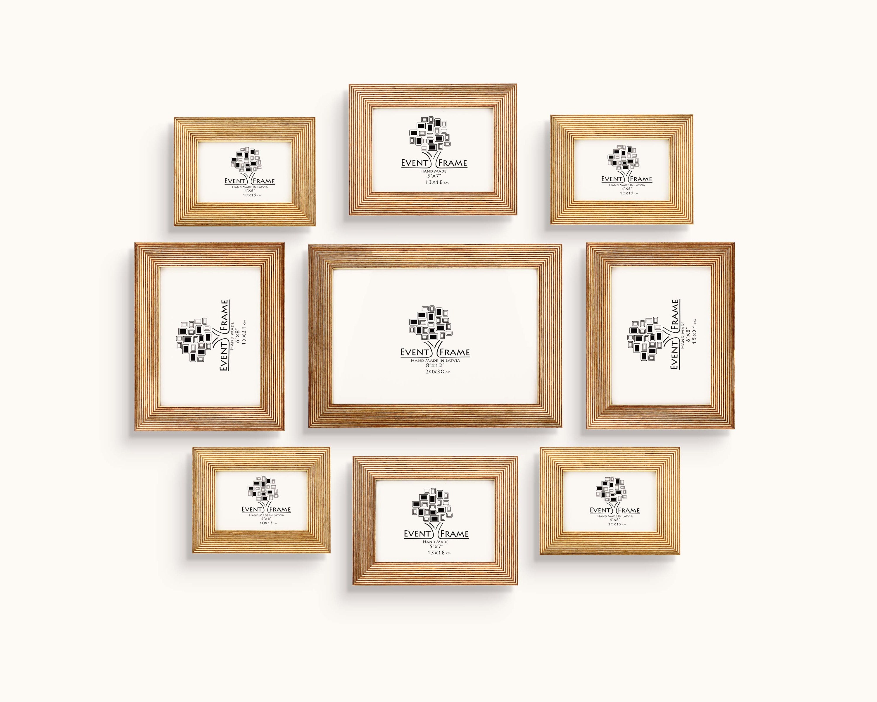 Handmade Picture Frame Set 9 Photo Frame Collage Natural - Etsy