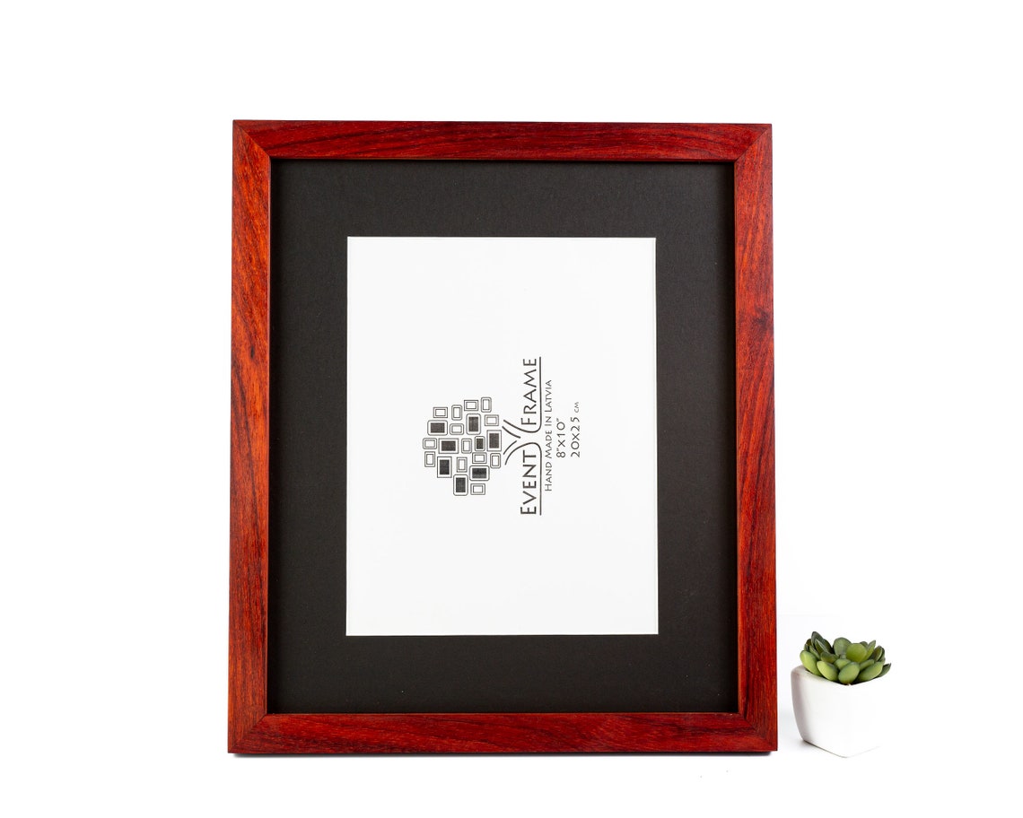 Matted Picture Frame From Padauk Hardwood Highest Gallery - Etsy