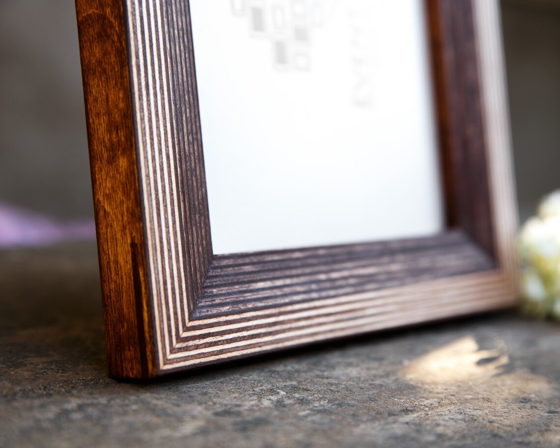 Brown Picture Frame Wood picture frame Rustic frames SIZES: | Etsy
