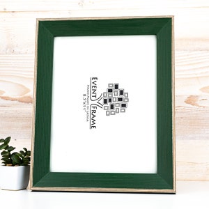 Custom Green Photo Frame, Handmade Wood Picture Frame, Moss Wall Art ...