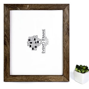 Black Oak Wood Picture Frame Rustic Wooden Photo Frame | Etsy