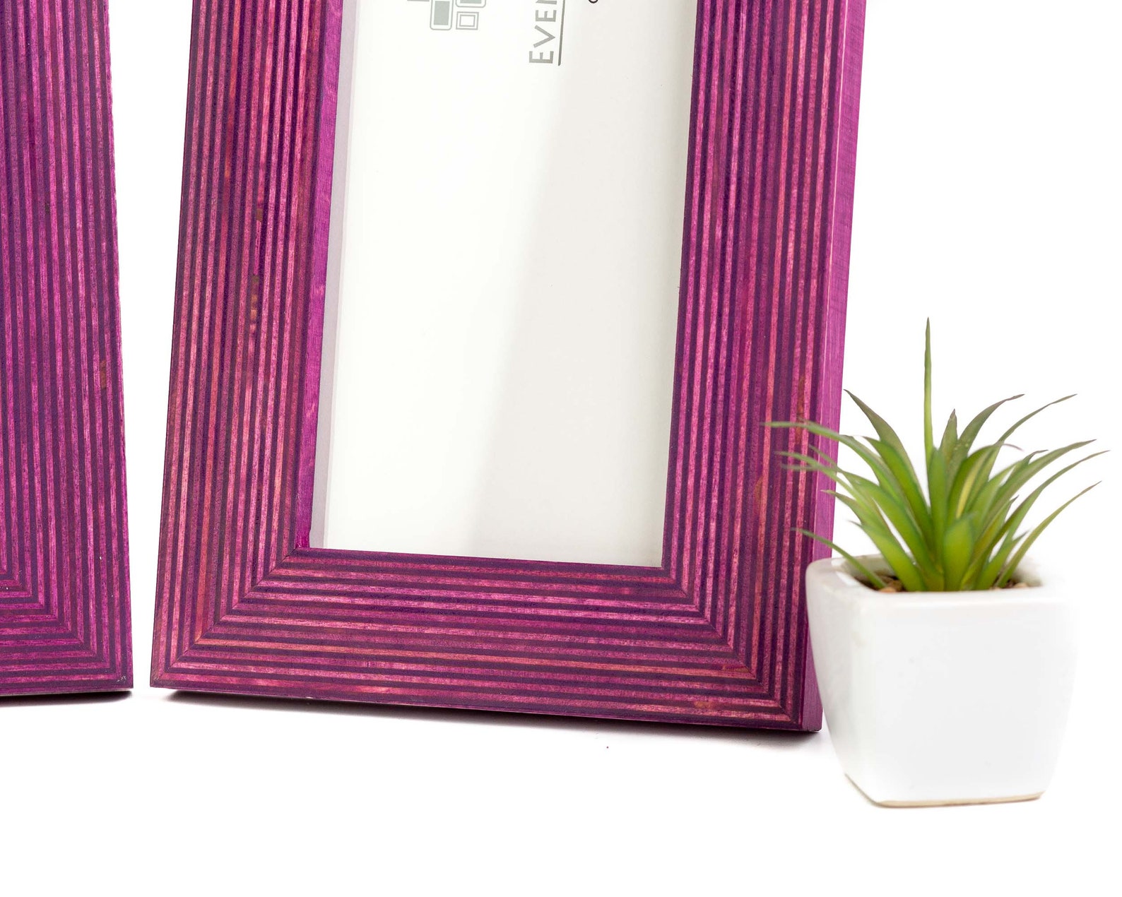 Purple Picture Frame Wood Photo Booth Frame Gallery Wall - Etsy