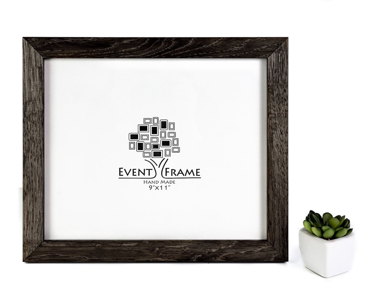 Black Oak Wood Picture Frame Rustic Wooden Photo Frame - Etsy