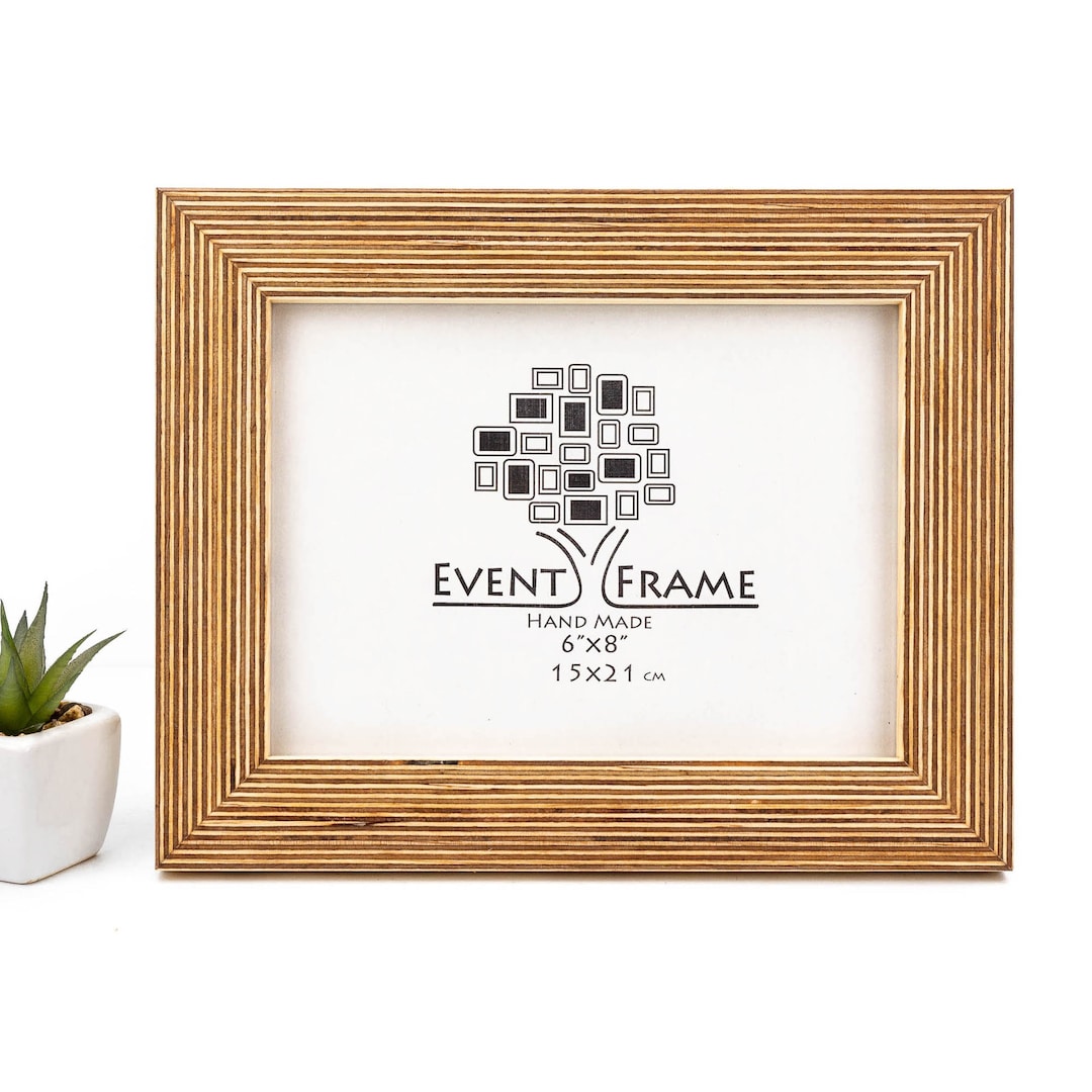 Handmade Birch Wood Picture Frame: Gallery Quality, Custom Sizes - Etsy
