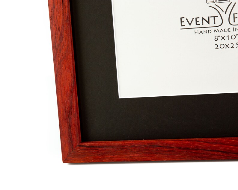 Matted Picture Frame From Padauk Hardwood Highest Gallery - Etsy