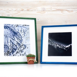 Handmade Birch Wood Picture Frame: Modern Matted Photo Display - Etsy