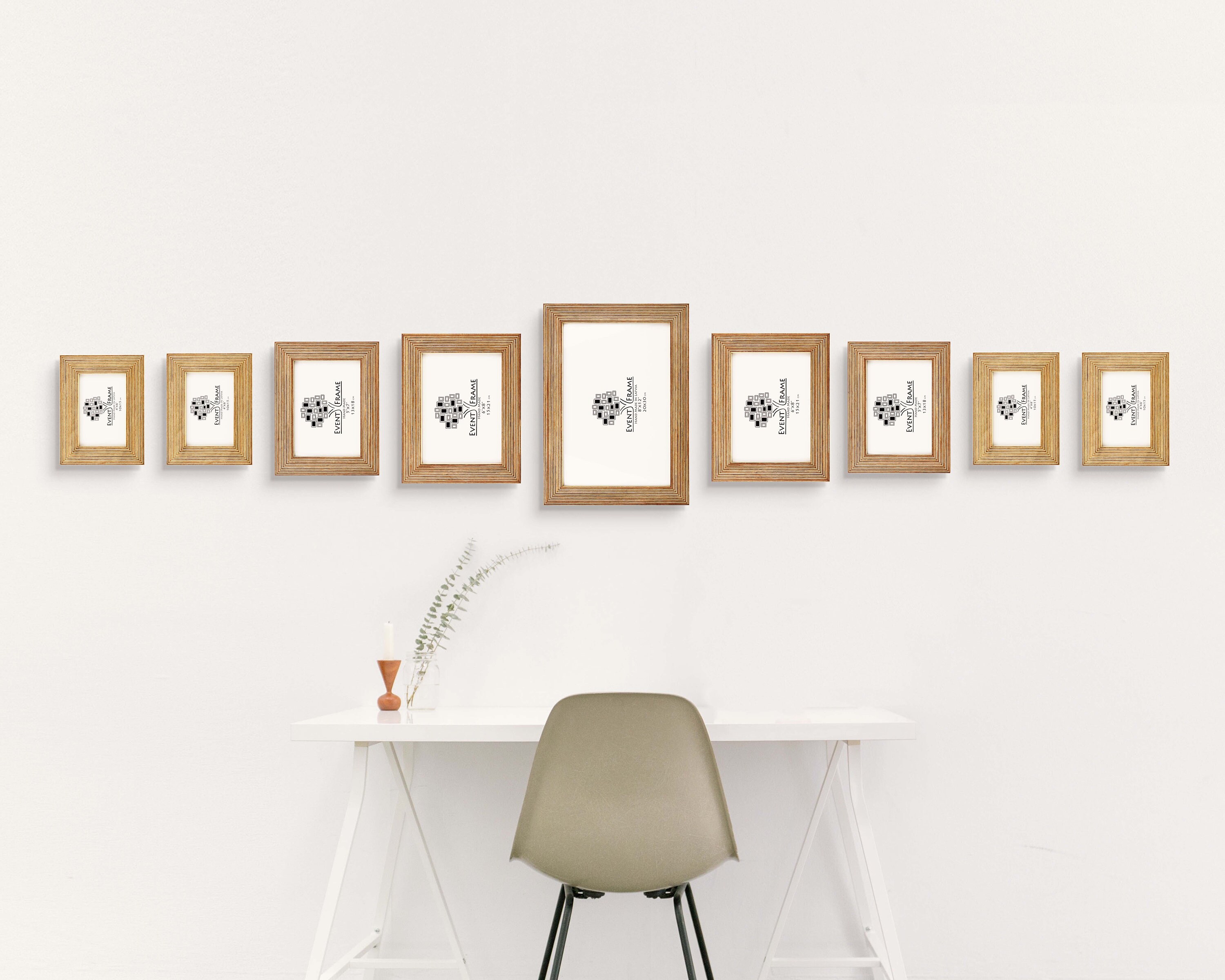 Handmade Picture Frame Set 9 Photo Frame Collage Natural - Etsy