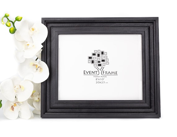 Elegant Black Wooden Frame for Wall Art Handmade Flat Style - Etsy