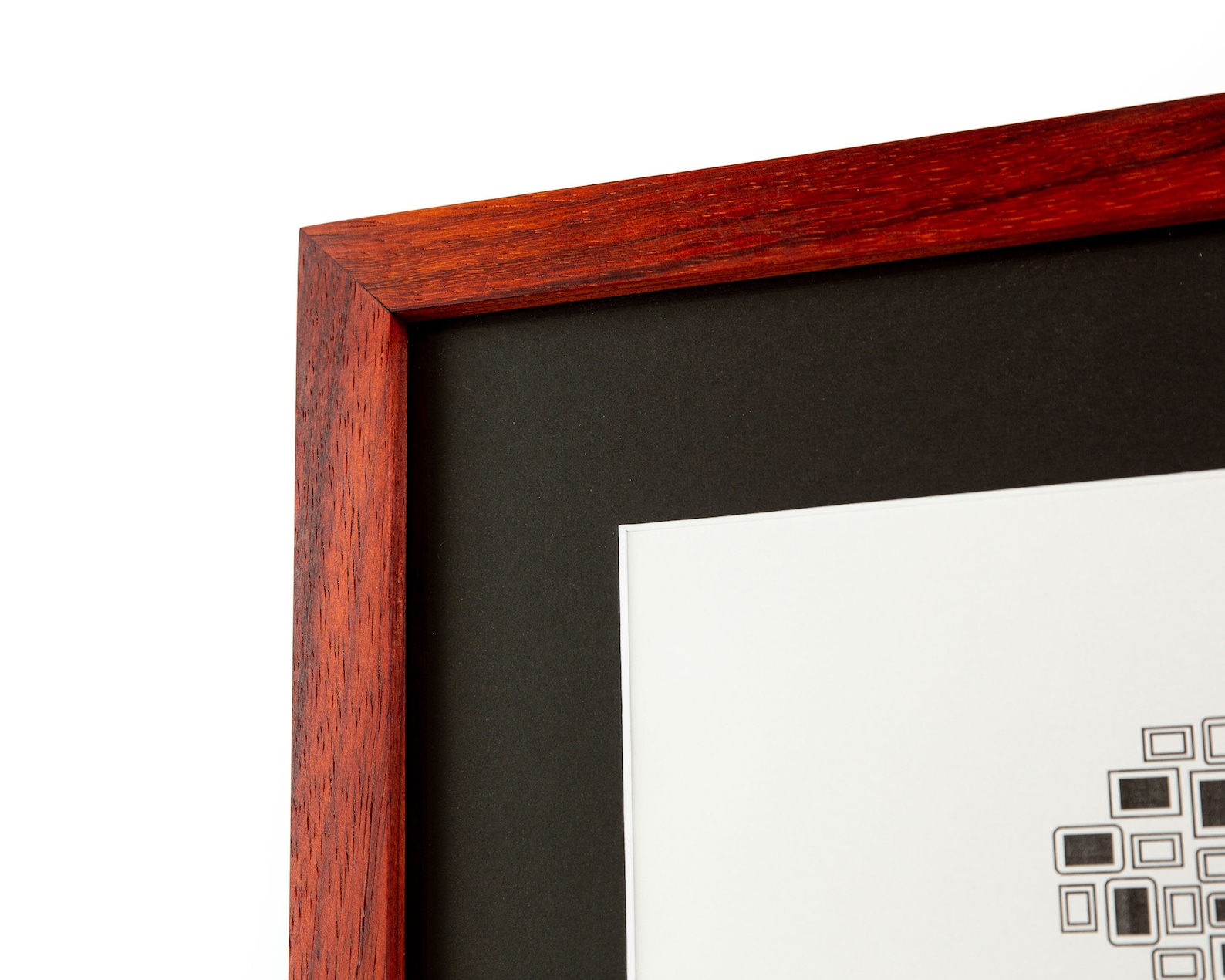 Matted Picture Frame From Padauk Hardwood Highest Gallery - Etsy