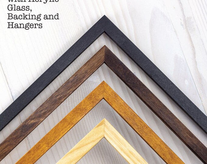 Super Thin Edge Modern Design Picture Frame, Handmade Custom Photo ...