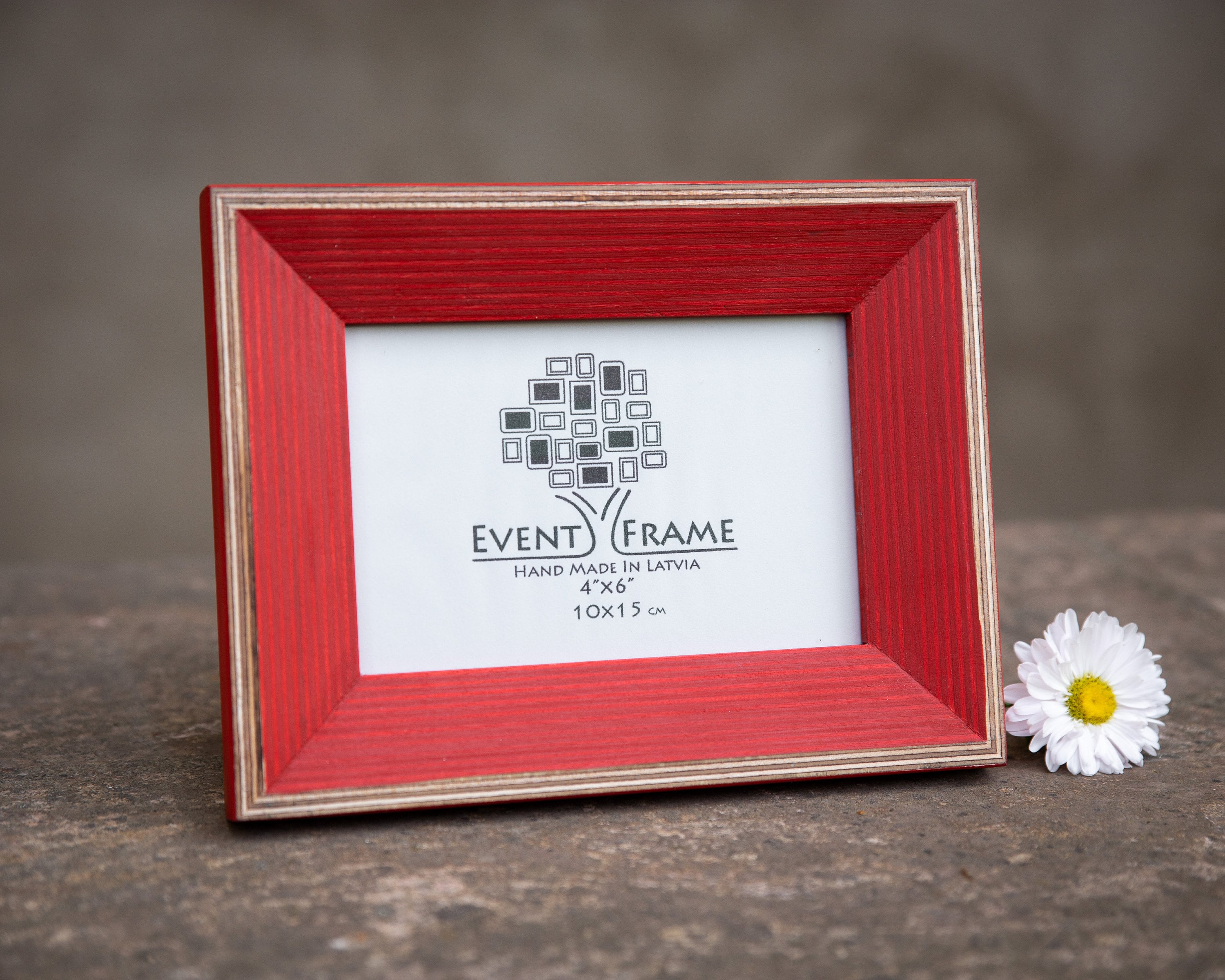 Red Photo Frame Wooden Picture Frame Wall Decor Gift for | Etsy